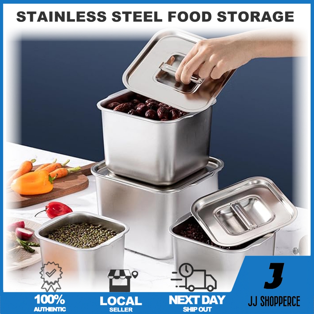[MY] Stainless Steel Condiment Storage/ Commercial Seasoning Containers ...