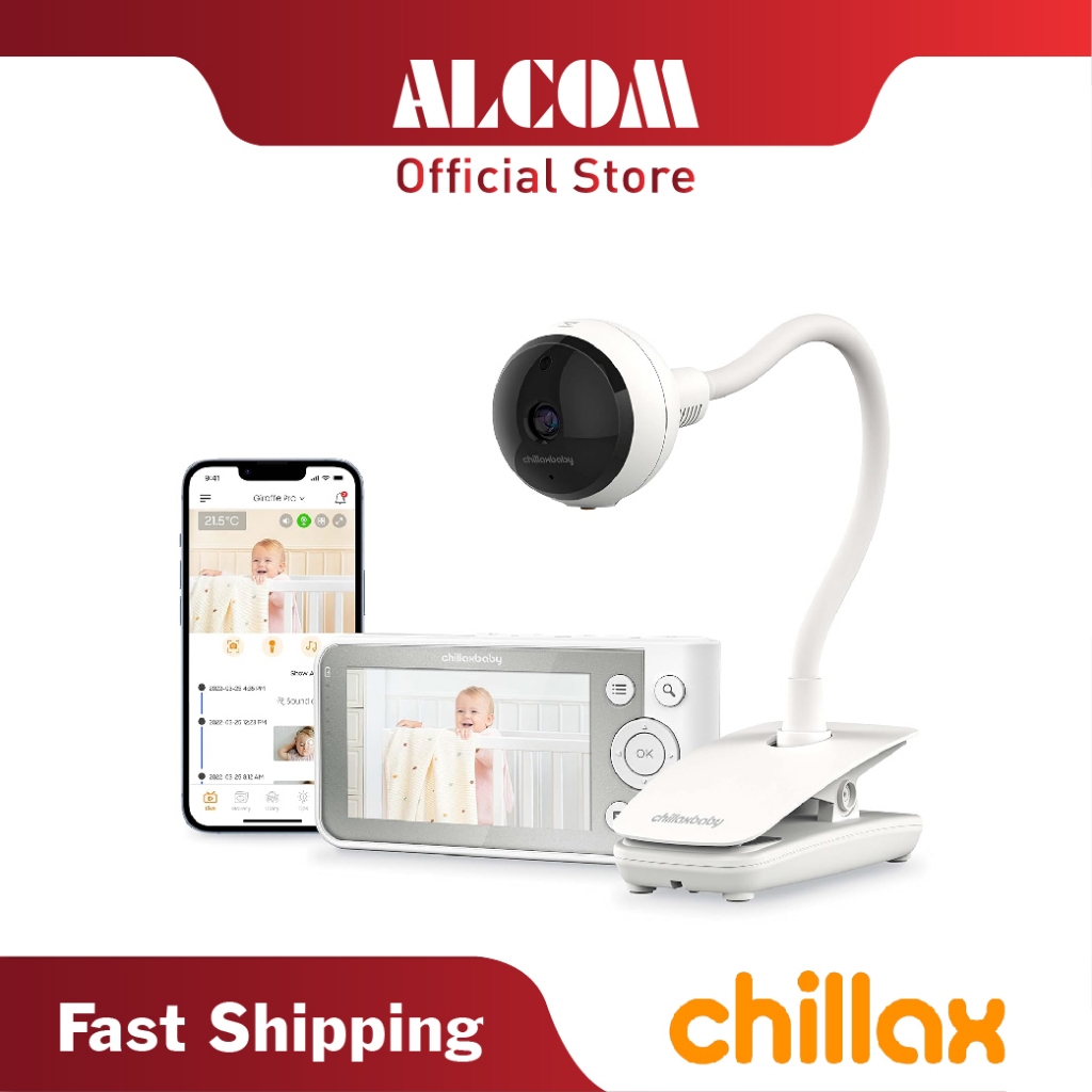CHILLAX DM681 Baby Monitor with 4.3" 1080p Screen, Dual Mode ...