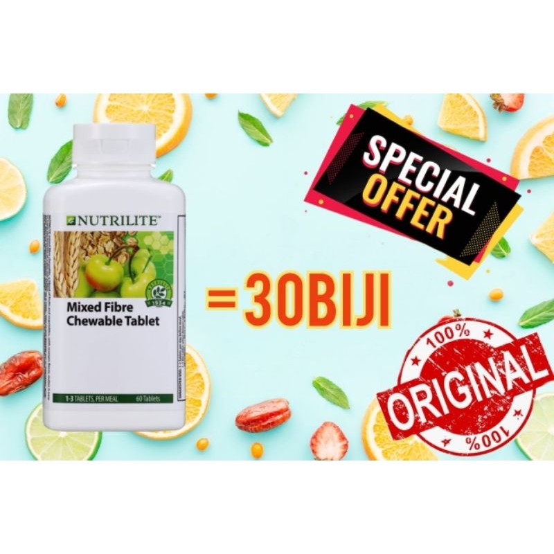 NUTRILITE MIXED FIBER TABLET (TRIAL PACK) (30BIJI) | Shopee Singapore