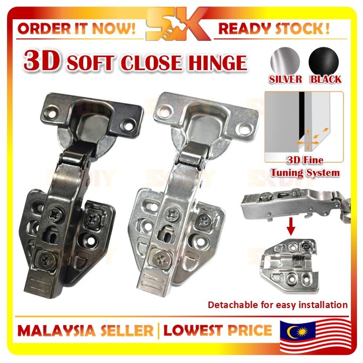 SKDIY - 3D Clip On 5/8" Heavy Duty Hydraulic Kitchen Cabinet Furniture ...