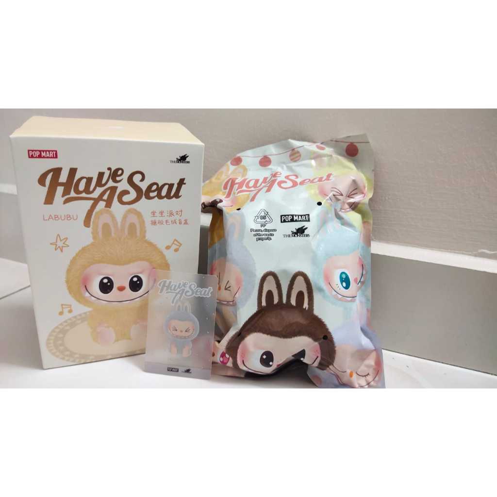 POPMART LABUBU Sitting Party Vinyl Plush Mystery Box Macaron 2nd ...