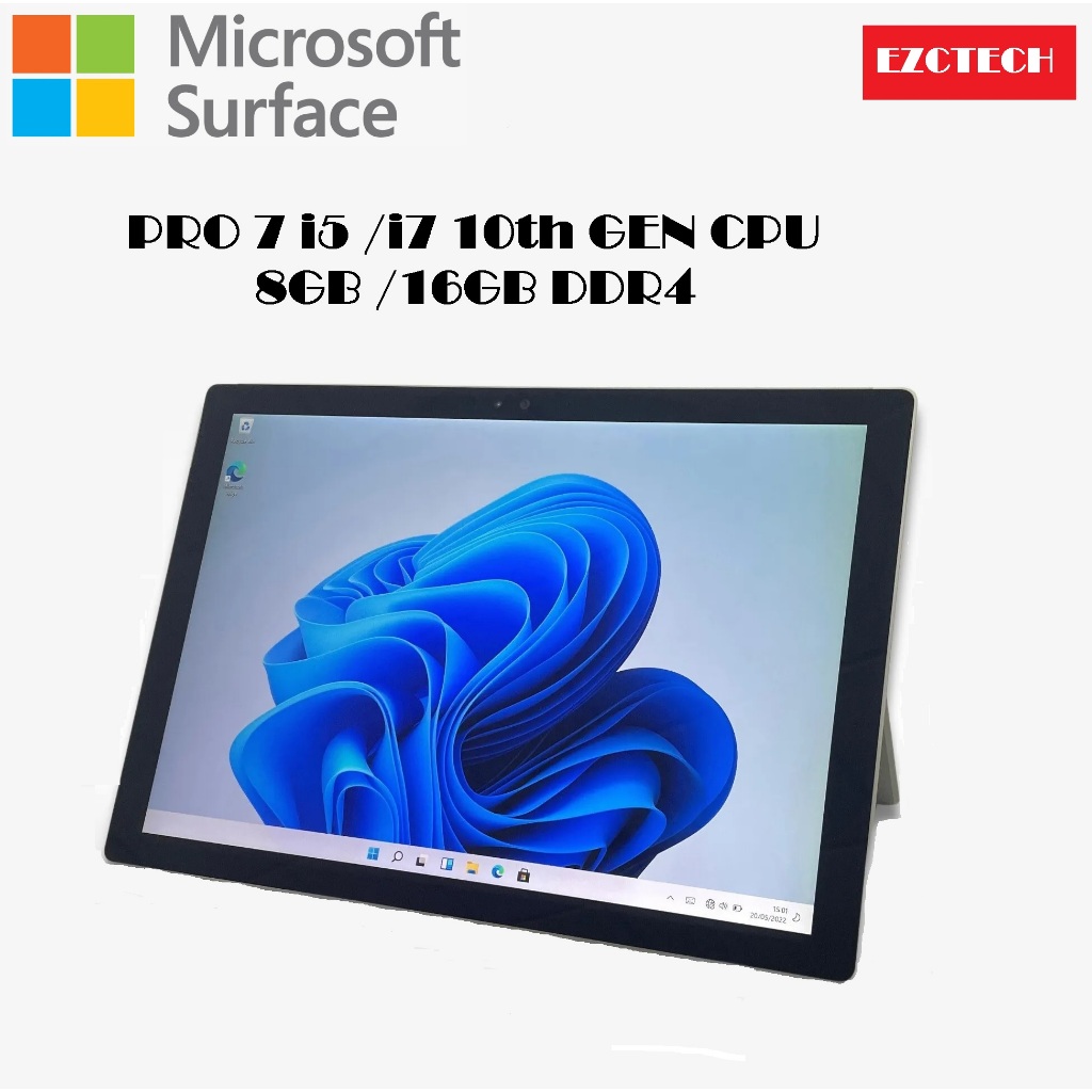 MICROSOFT SURFACE PRO7 10GEN WINDOWS 11 Tablet PC POS SYSTEM TERMINAL (Refurbished) | Shopee ...