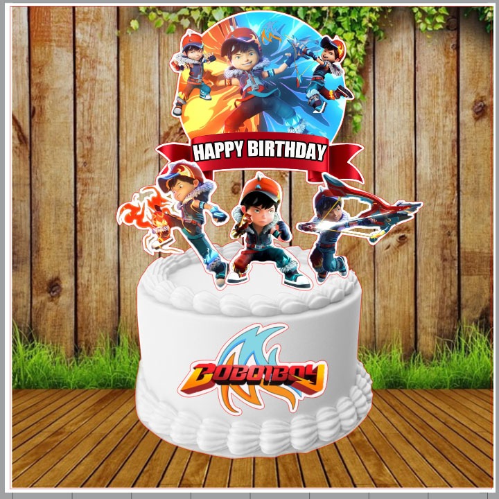 BOBOIBOY FROSTFIRE CAKE TOPPER 026 | Shopee Singapore