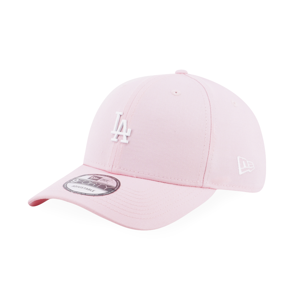 NEW ERA LA LOS ANGELES DODGERS Metal Logo Light Pink 9FORTY STRAPBACK ...