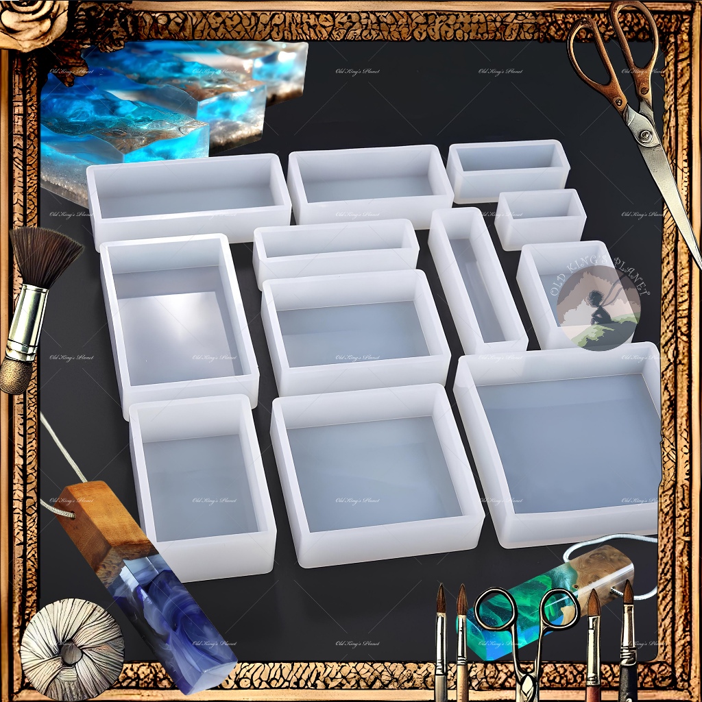 Cuboid Square resin mold silicone mold epoxy mold silicone resin mould ...