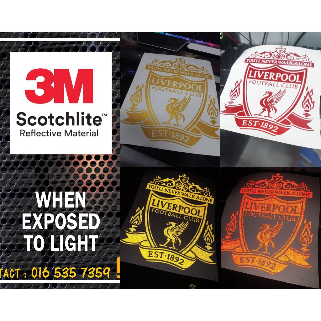 CAR STICKER LIVERPOOL EMBLEM 3M STICKER REFLECTOR | Shopee Singapore