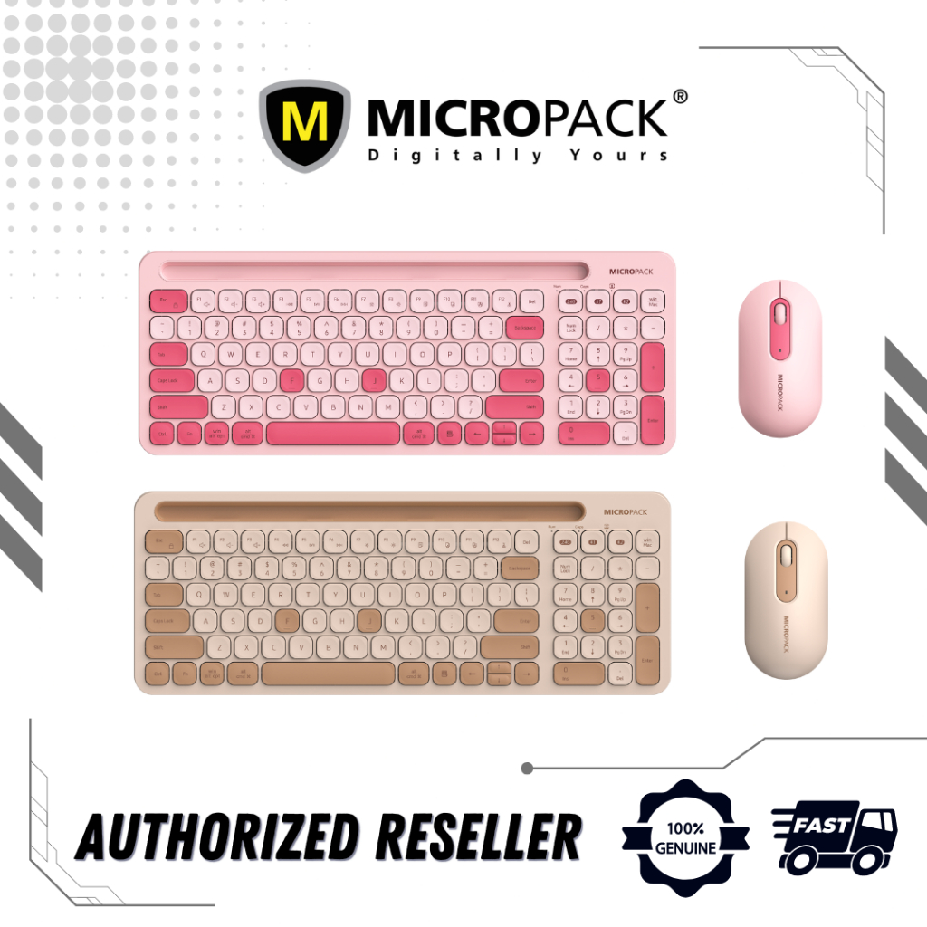 Micropack 2.4G+ Bluetooth Wireless Keyboard and Mouse Combo (KM-238W ...