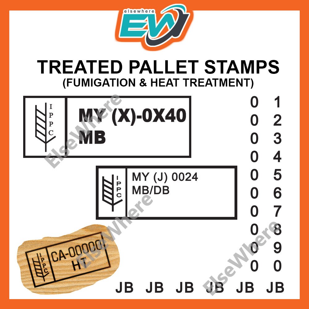 Treated Pallet Stamps(Fumigation & Heat Treatment) | Shopee Singapore