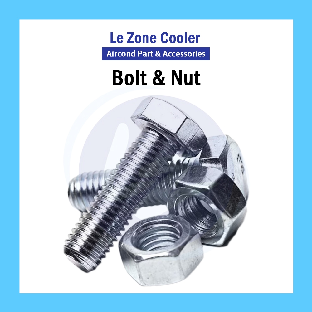 (50 pcs) Aircond Bolt and Nut Bracket Install Hardware Fastener 5/16 ...