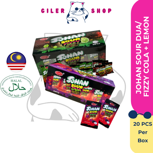 Jomei Johan Sour Two Chewable Sugar Grape Flavor Strawberry/Fizzy Cola ...