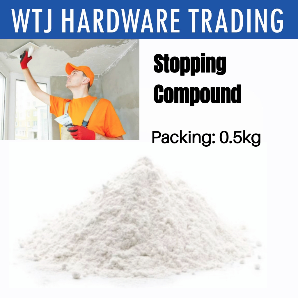 STOPPING COMPOUND 0.5KG/ SIMEN PLASTER CEILING 0.5KG 石膏粉 | Shopee Singapore