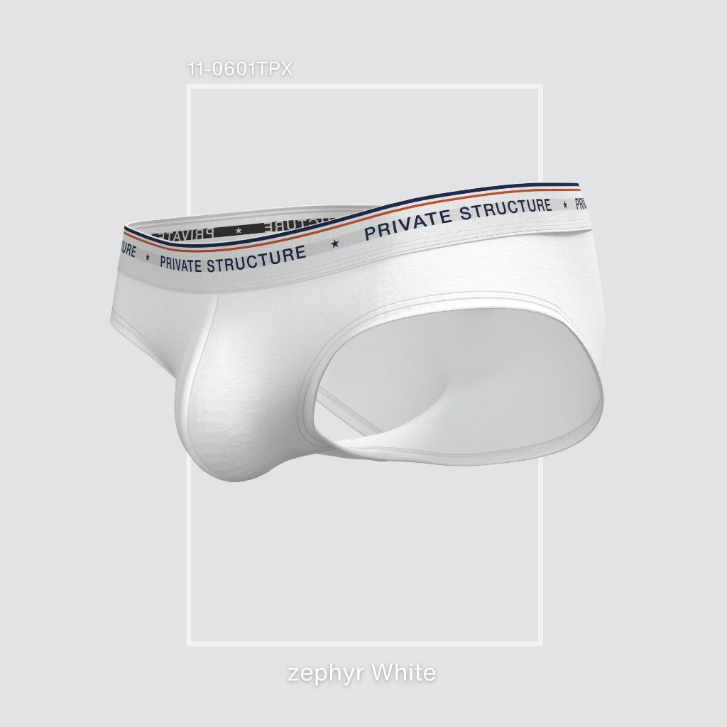 Private Structure Men Underwear CHUMM! Brief - Zephyr White [4630 ...
