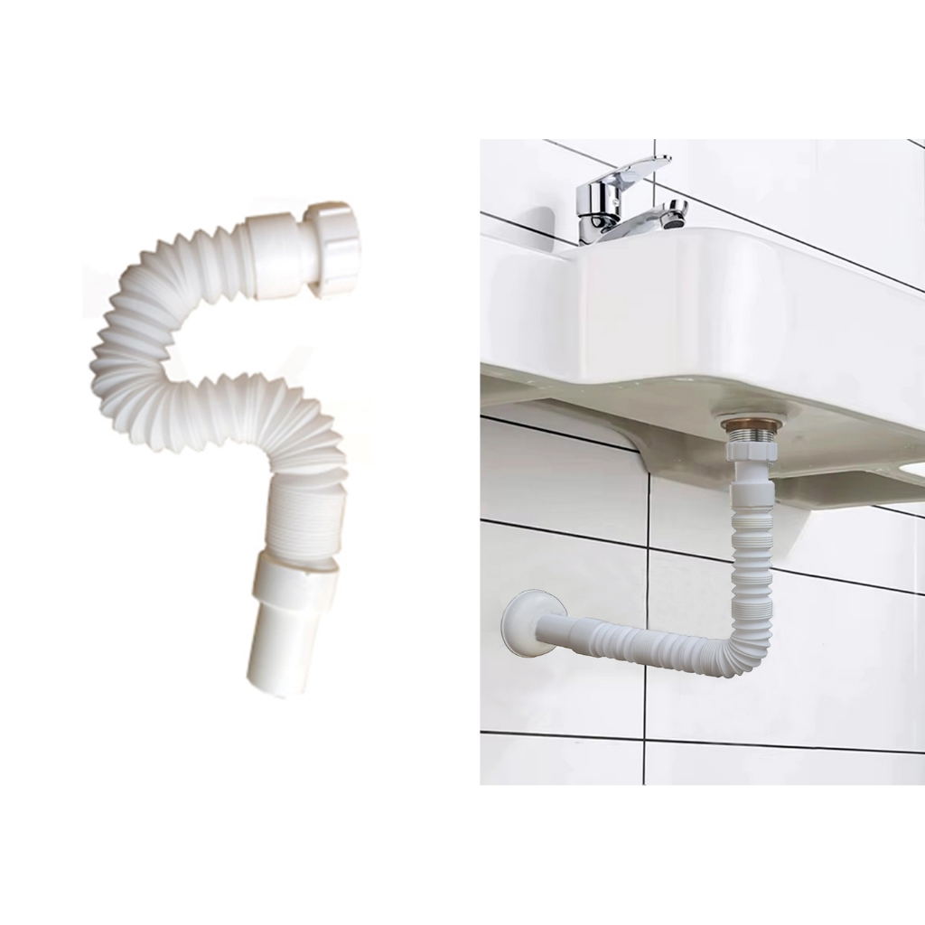 Basin Water Waste Drain Waste Pipe Flexible PVC Pipe Basin Waste Drain ...