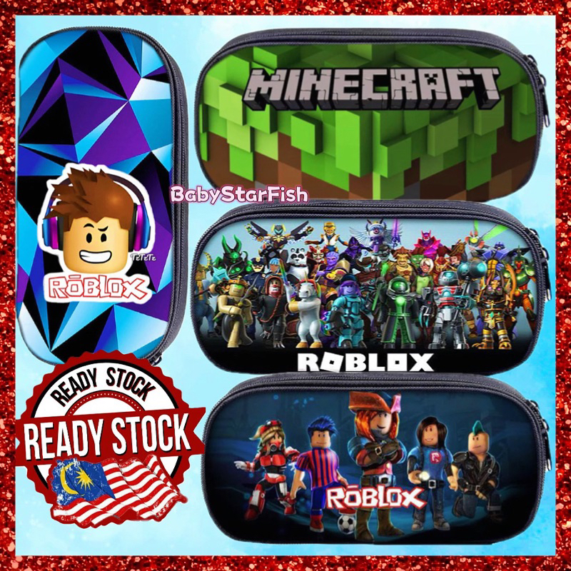 Pencil case Sprunki box Roblox Minecraft kid budak dompet Coin Purse ...