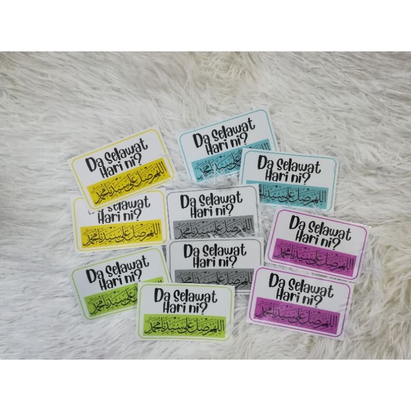 Sticker Reminder Selawat | Shopee Singapore