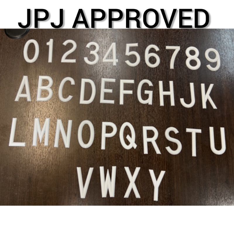 KOON C70 car number plate / Nombor Plate Kereta Standard JPJ Huruf ...
