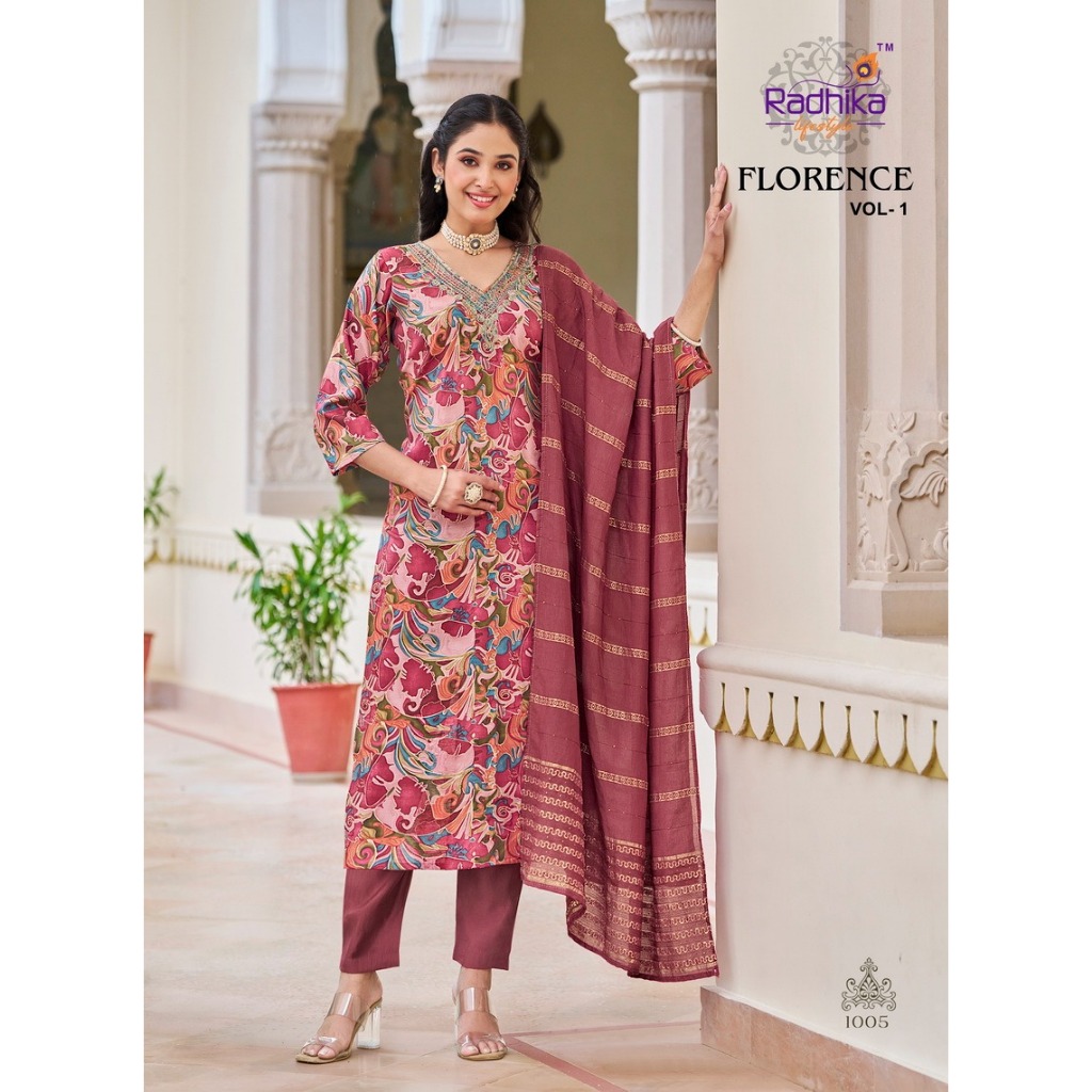 DESIGNER READYMADE MODAL CHANDERI KURTIS WITH PANTS AND CHANDERI ...