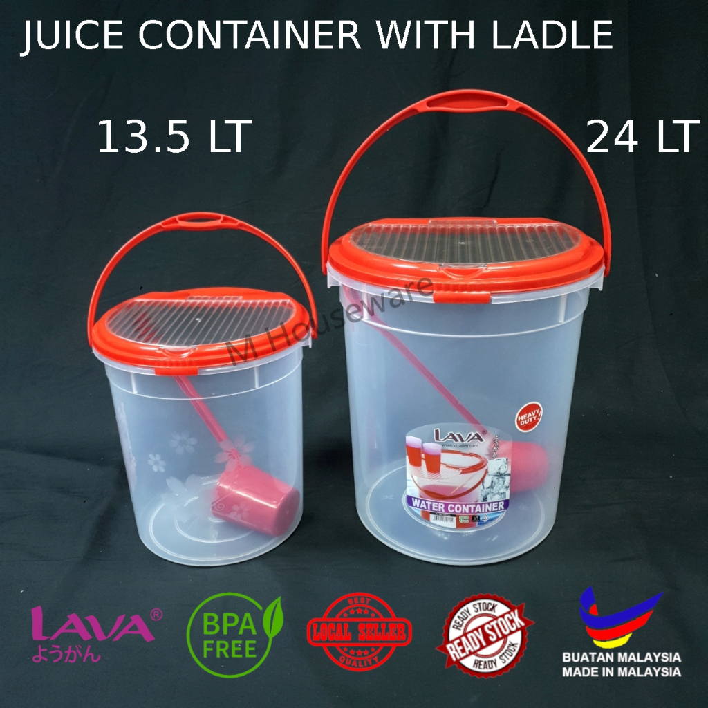 Lava Juice Containert With ladle 13.5LT - 24LT Water Multipurpose ...