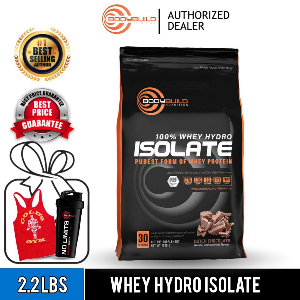 Bodybuild 100% Whey Hydro Isolate 2.2lbs Purest Form Of Whey Isolate ...