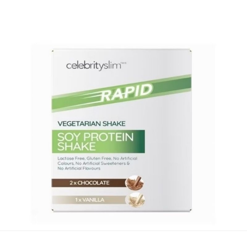 OFFER! Celebrity Slim Rapid Soy Protein Shake 3x40g | Shopee Singapore