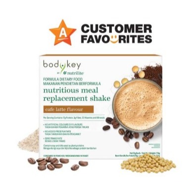 BodyKey by Nutrilite Meal Replacement Shake (Café Latte) | Shopee Singapore