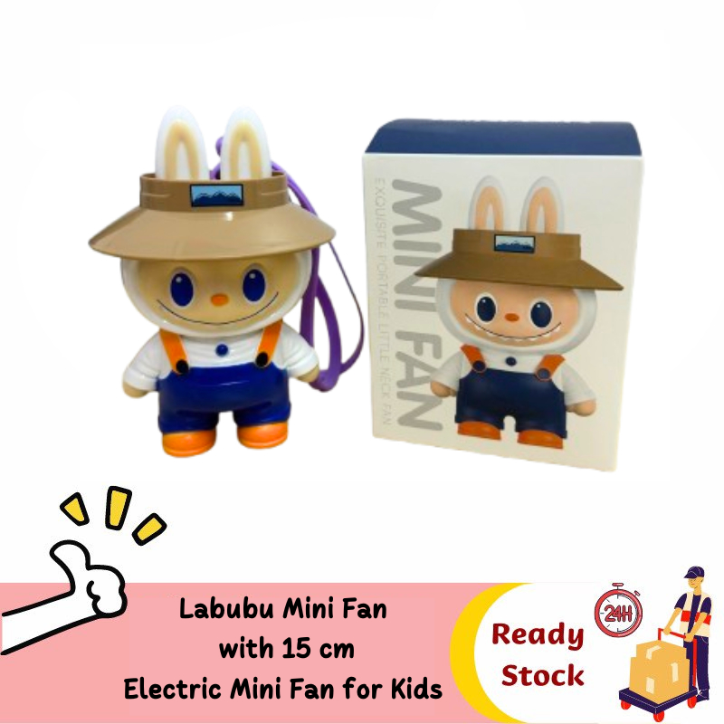 Labubu Mini Fan Labubu Electric Fan for Kids Mainan Kipas Kanak-Kanak ...