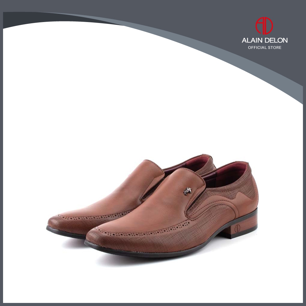 ALAIN DELON Men's Shoes -PU Leather-202305-NI1-3P-Brown-Business ...