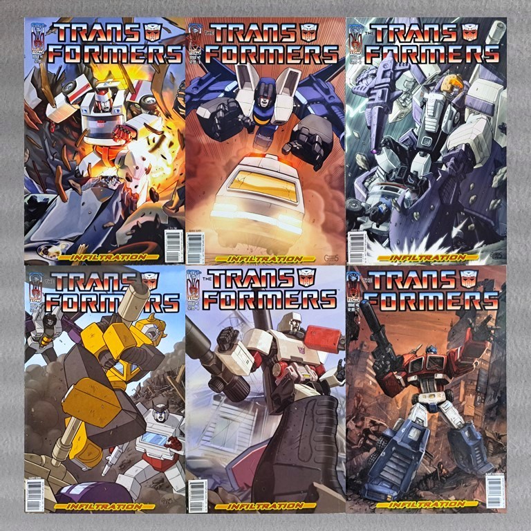 Transformers: Infiltration 6/6 Complete Set (IDW Publishing I-P) Simon ...