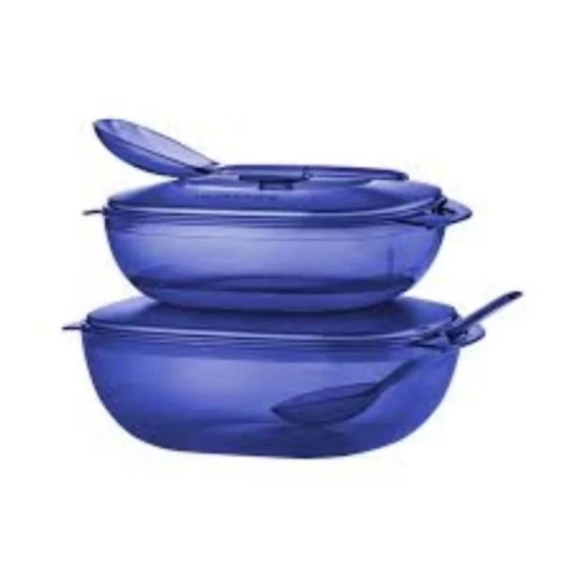 Tupperware Royal Blue Crystalline Serveware Set (2pcs) | Shopee Singapore