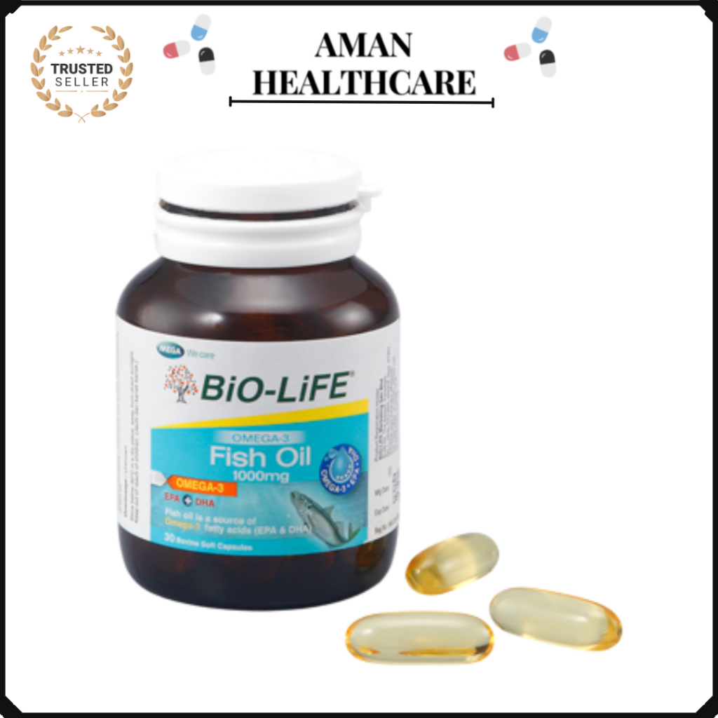 BIO LIFE FISH OIL 1000MG 30'S (EXP 10/09/2025) | Shopee Singapore