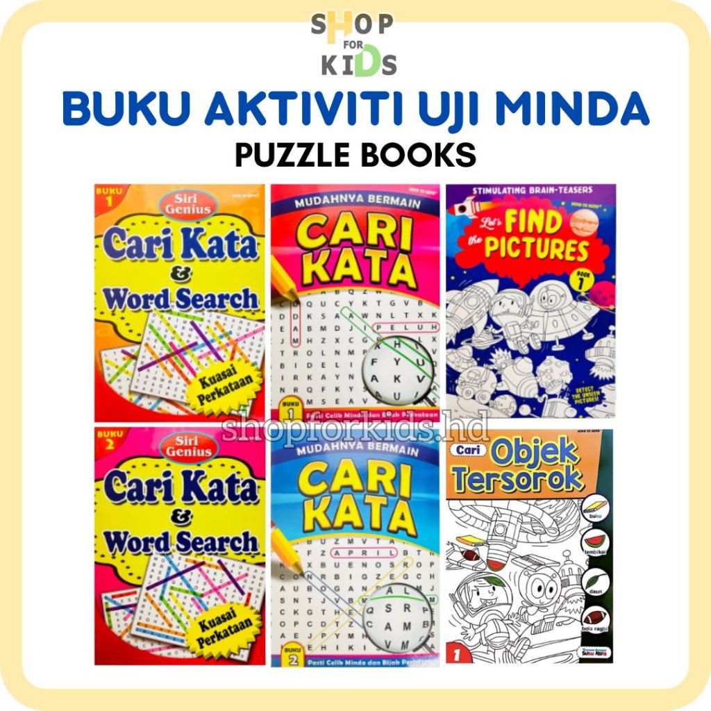 WORD SEARCH / FIND THE PICTURE / CARI KATA / CARI OBJEK | Buku Aktiviti ...