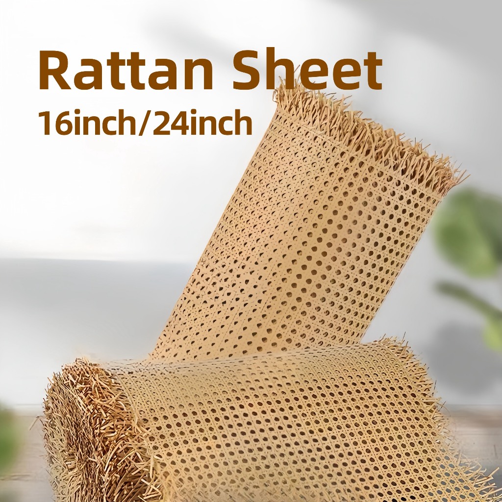 Woven Rattan Sheet PE Rattan Mesh Roll Sheet Webbing Caning Material ...