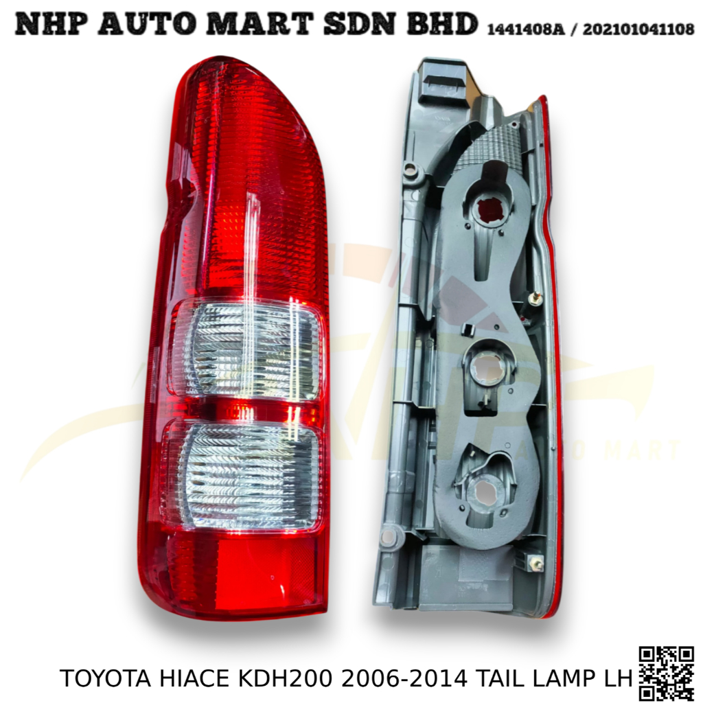 TOYOTA HIACE VAN KDH200 2005 - 2014 YEAR REAR TAIL LAMP / TAIL LIGHT / BELAKANG LAMPU BESAR 100 ...