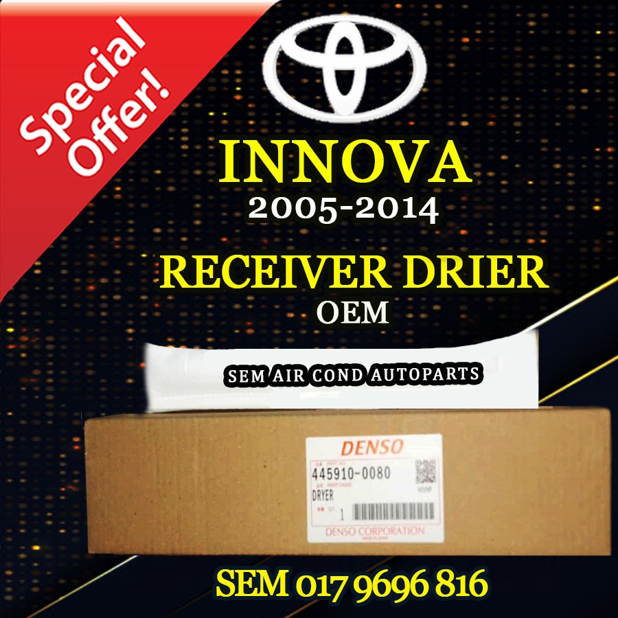 TOYOTA INNOVA 2005-2014 YEAR OEM DENSO RECEIVER DRIER/ FILTER DRYER ...