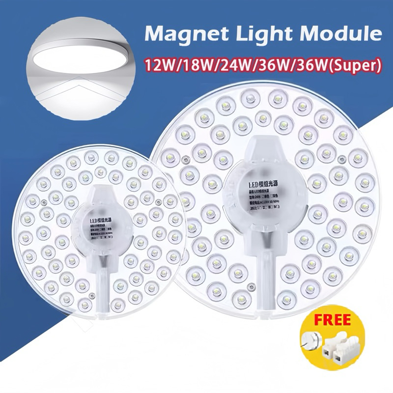 Led Ceiling Light Replacement Round Led Module Light 12W 18W 24W 36W Circular Magnetic Led Light ...