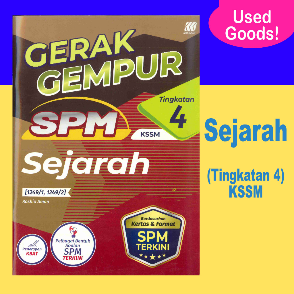 [EXE-T4] Spm Exercise Book, Exercise Book, Form 4, History of KSSM ...