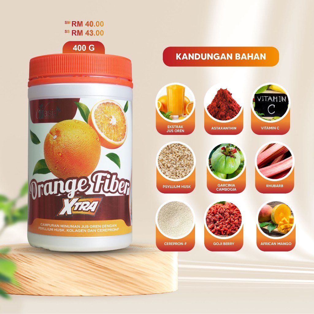 VASIA ORANGE FIBER ( SACHET ) / ORANGE EXTRA | Shopee Singapore