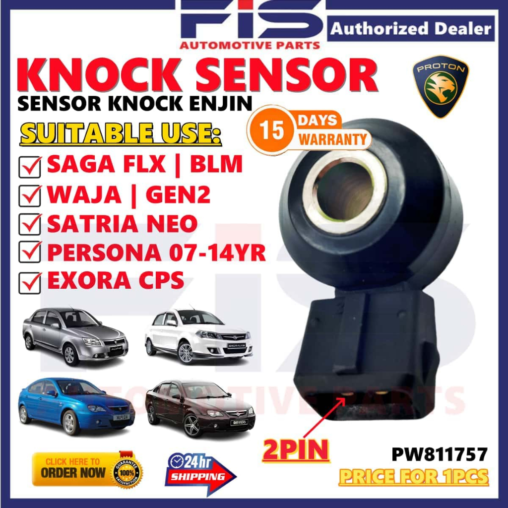 FIS Engine Knock Sensor Proton Saga FLX BLM Exora CPS Waja Gen2 Satria ...