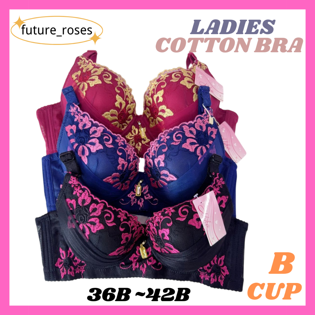 Women B cup bra with wired 36-42 Ladies bra/baju dalam wanita ada dawai ...