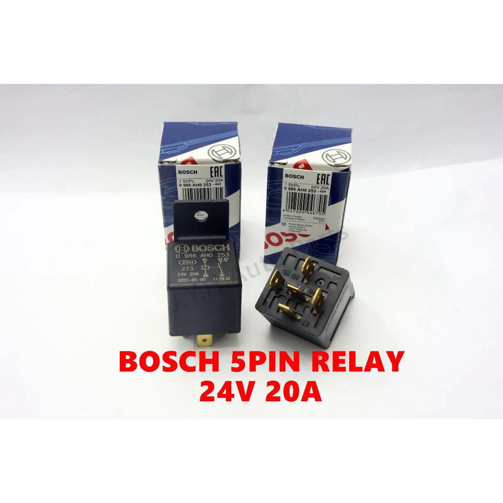 Bosch 24V 5PIN Relay Horn Relay Headlamp Relay 24V 20A Aircond Relay ...