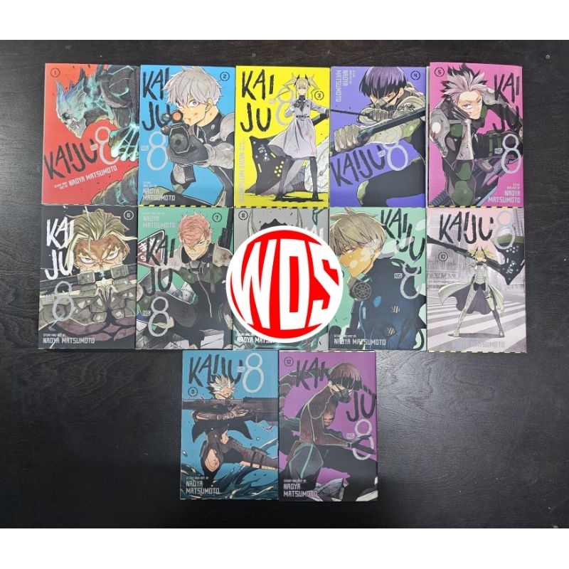 Manga : Kaiju No.8 volume 1-12 + Side B volume 1-2 ( English Version ...