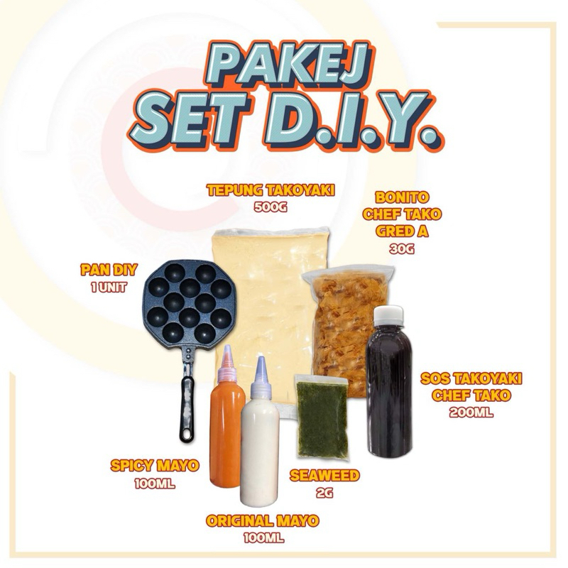 DIY TAKOYAKI SET BY CHEF TAKA / COMPLETE TAKOYAKI EASY SET | Shopee ...