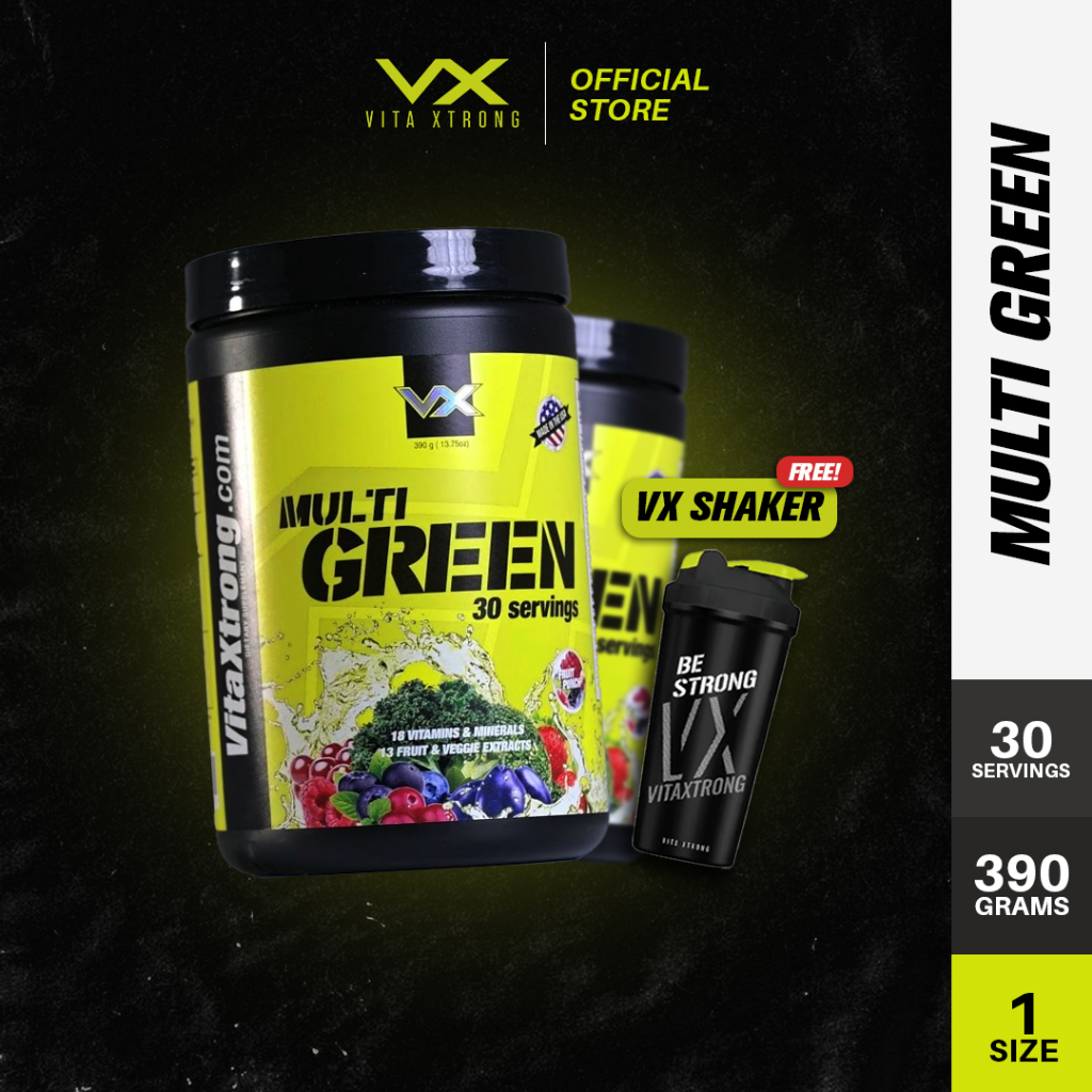 Vitaxtrong Multi Green (30 Servings)| Multi Vitamins, Minerals, Boost Digestion, Fruits, Veggie ...