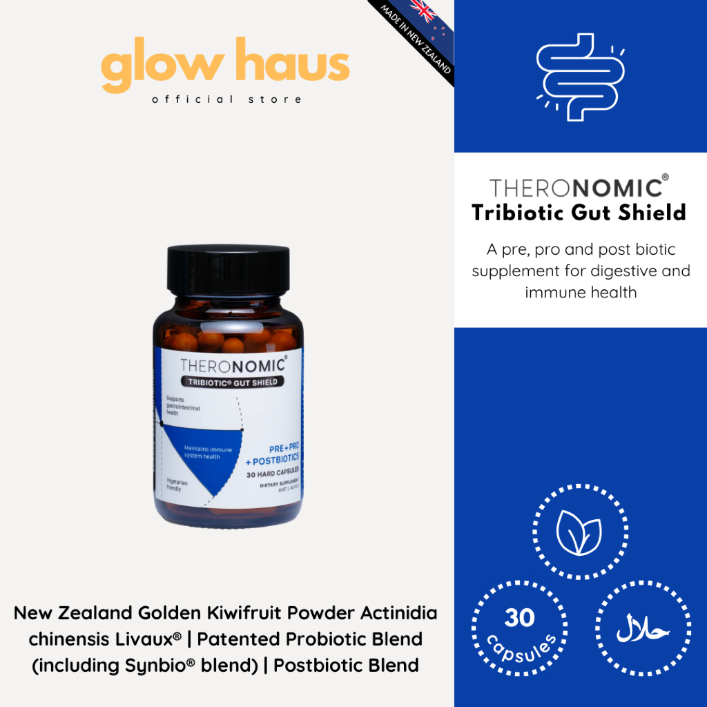Theronomic | Tribiotic Gut Shield - Prebiotic, Probiotic & Postbiotic ...