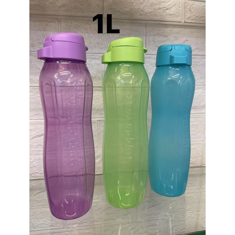 Limited color Tupperware Slim Eco Bottle/Botol Air 1Lt. (1pc) | Shopee ...