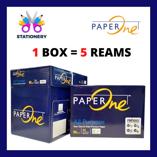 PAPER ONE A4 Paper 80gsm 500 Sheets (Box-5 Reams) | Shopee Singapore
