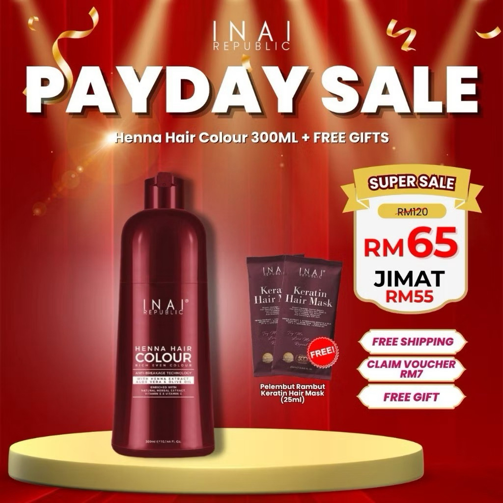 [New Arrival] Syampu Inai Tutup Uban Halal Size Jumbo ( 300ml) Inai ...
