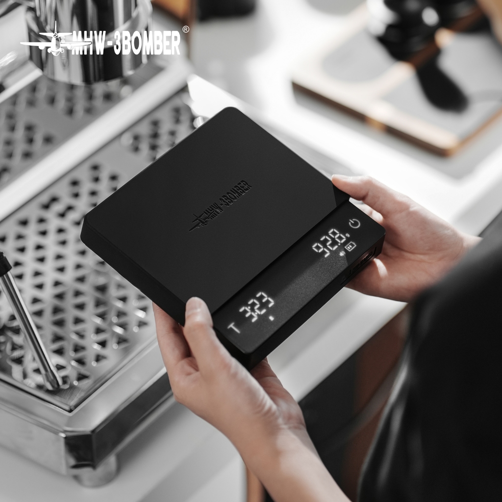MHW-3BOMBER Cube Coffee Scale – 2.0 Mini / 3.0 Pro Max | Rechargeable Espresso Drip Scale with ...