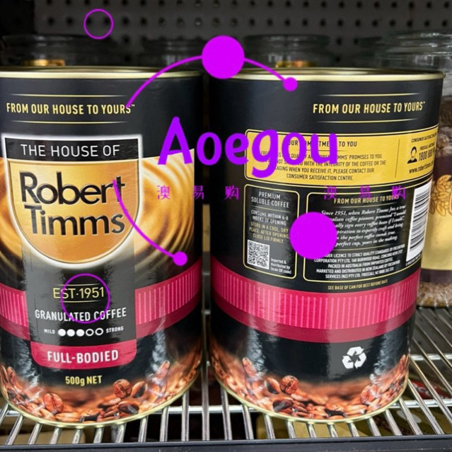Robert Timms Instant Coffee Premium Full-Bodied 500g | Shopee Singapore
