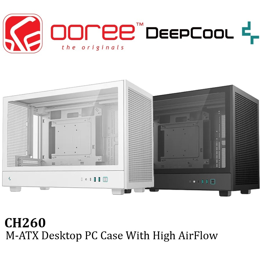 DEEPCOOL CH260 M-ATX DESKTOP PC CASE / CASING WITH HIGH AIRFLOW ...